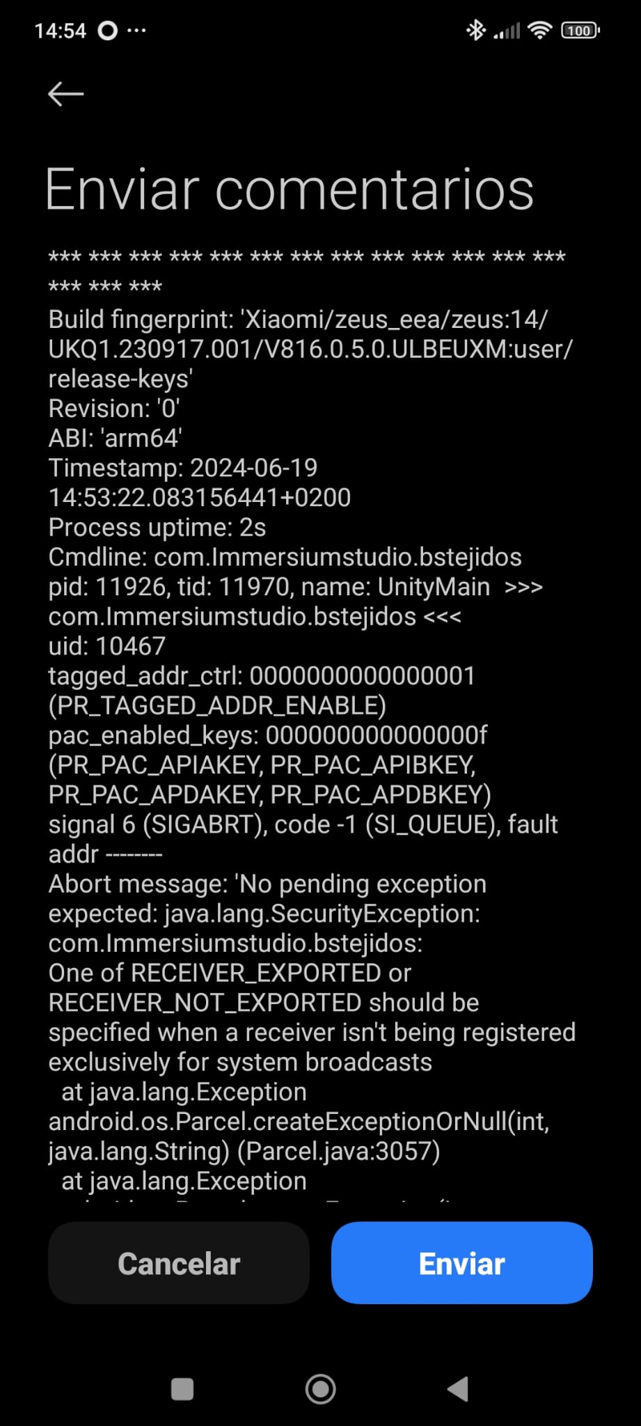 App crash at launch with SDK 34 and Android 14 mobiles - Unity Engine - Unity Discussions
