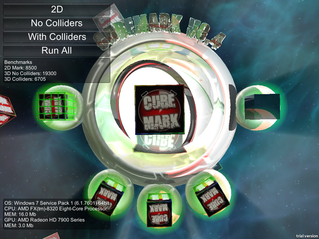 Unity Benchmark v0.1 - News & General Discussion - Unity Discussions