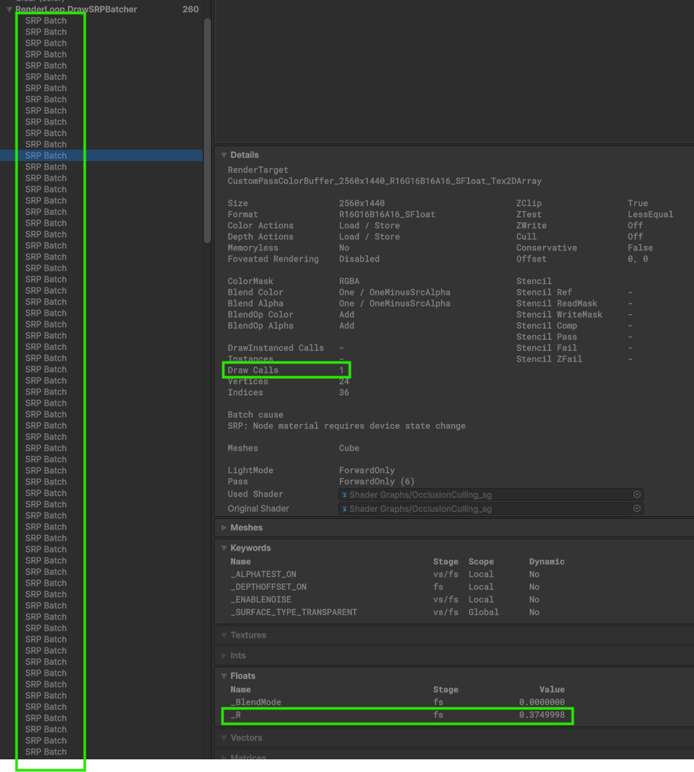 SRP batches unexpectedly broken with unique material instances but the same shader variant ...