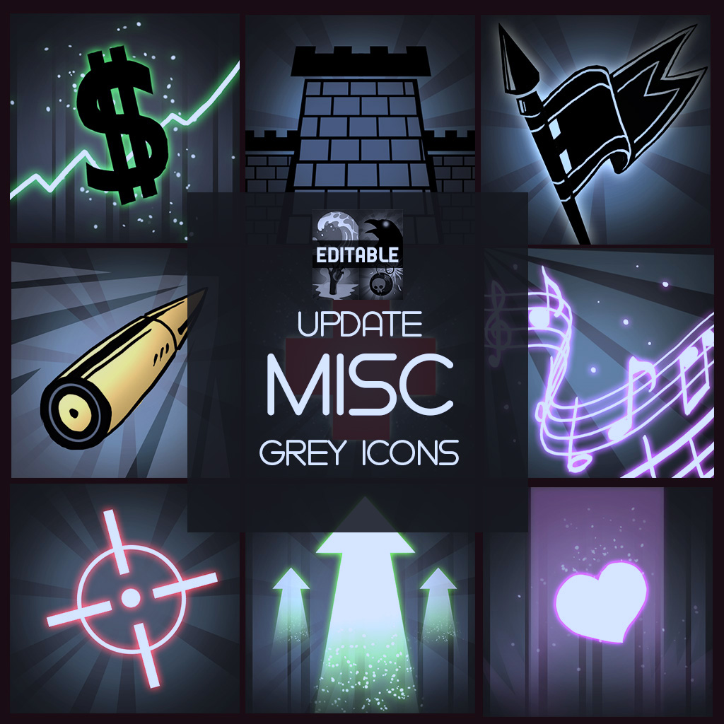 [W.I.P] Editable SKILL ICONS pack - Community Showcases - Unity Discussions