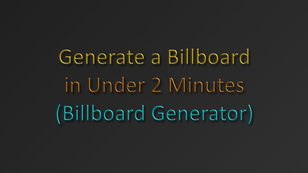 [RELEASED] Billboard Generator - Community Showcases - Unity Discussions