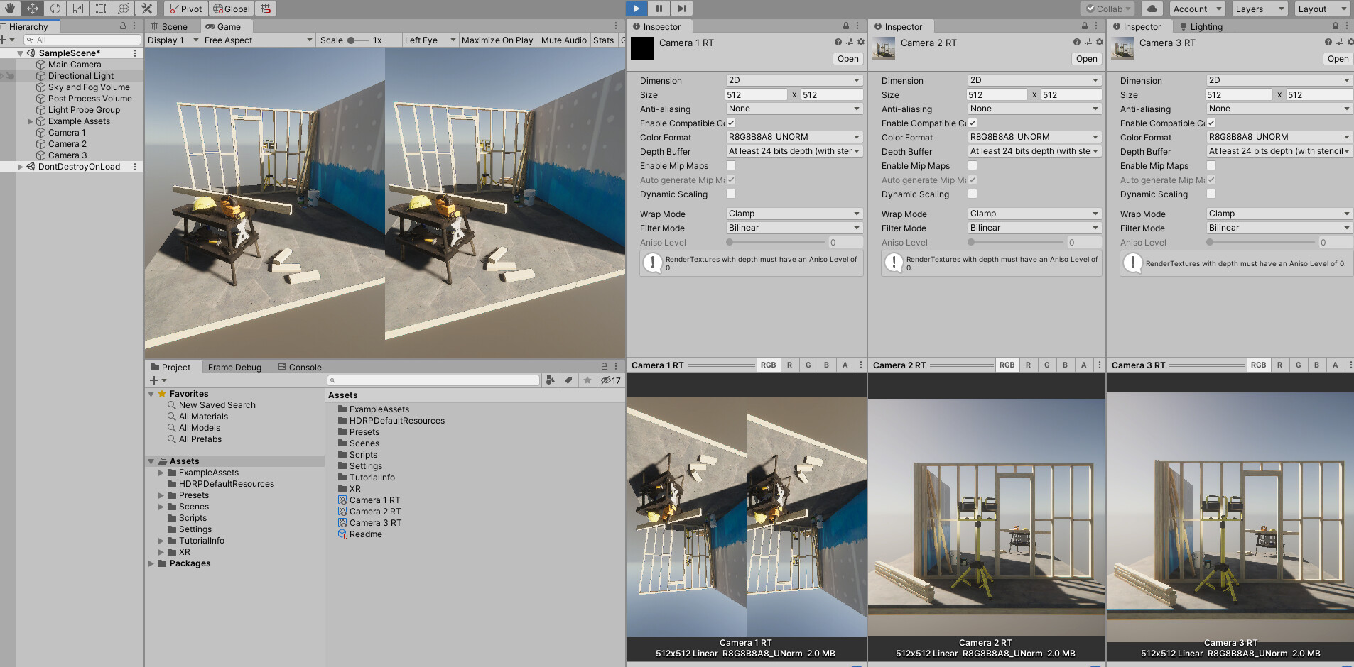 [VR] Additional cameras render to texture issue - Unity Engine - Unity Discussions