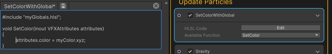 Global properties for VFX graph? - Unity Engine - Unity Discussions