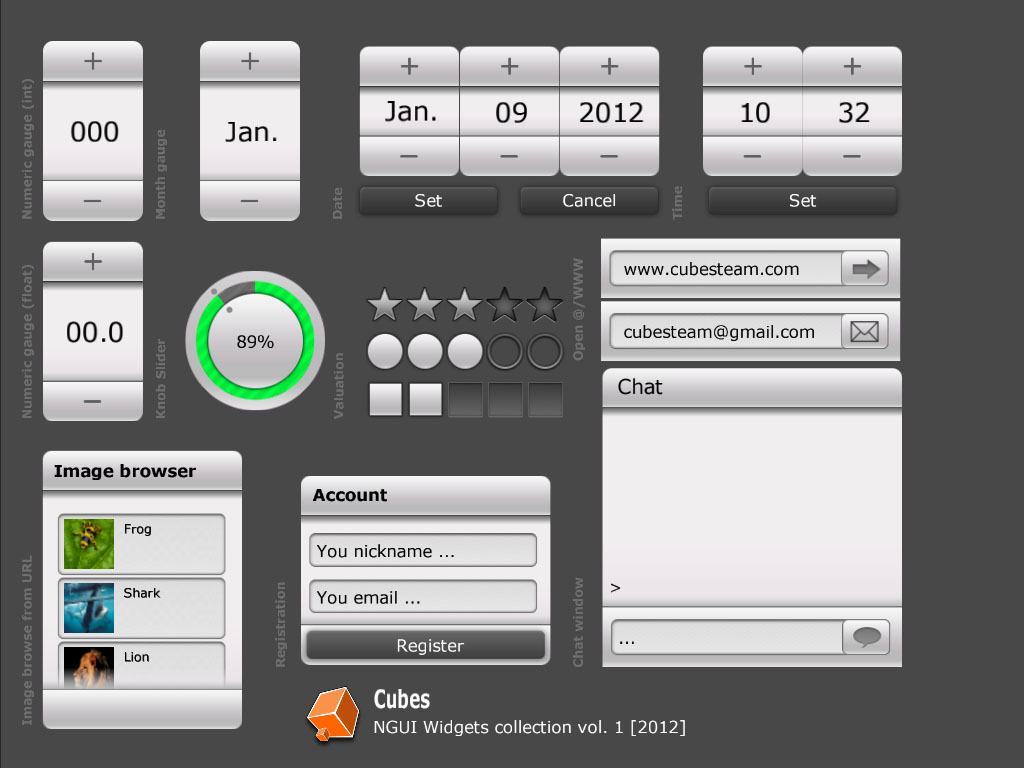 GUI / NGUI skins and widgets collections - Community Showcases - Unity Discussions