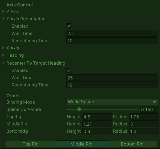 Freelook X axis recenter wait time not working? - Unity Engine - Unity ...