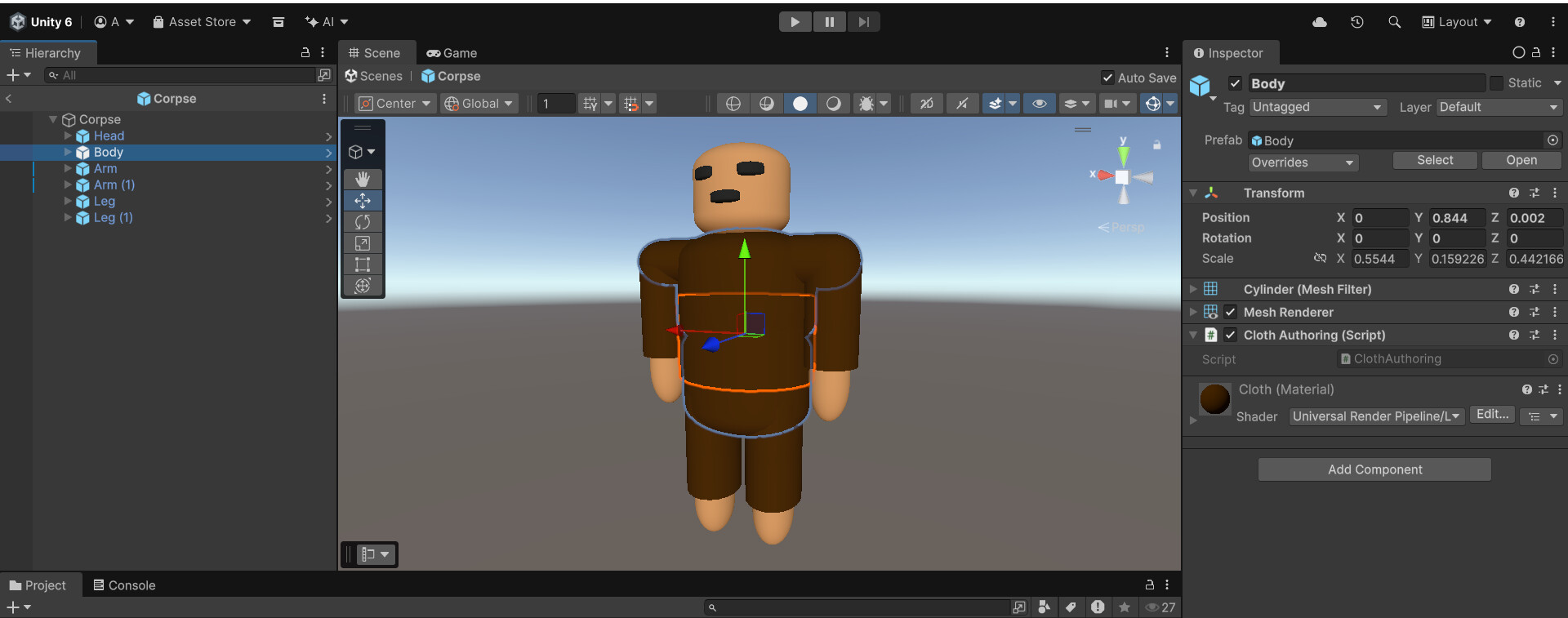 How to make hinged joints to create a rag doll? - Unity Engine - Unity ...