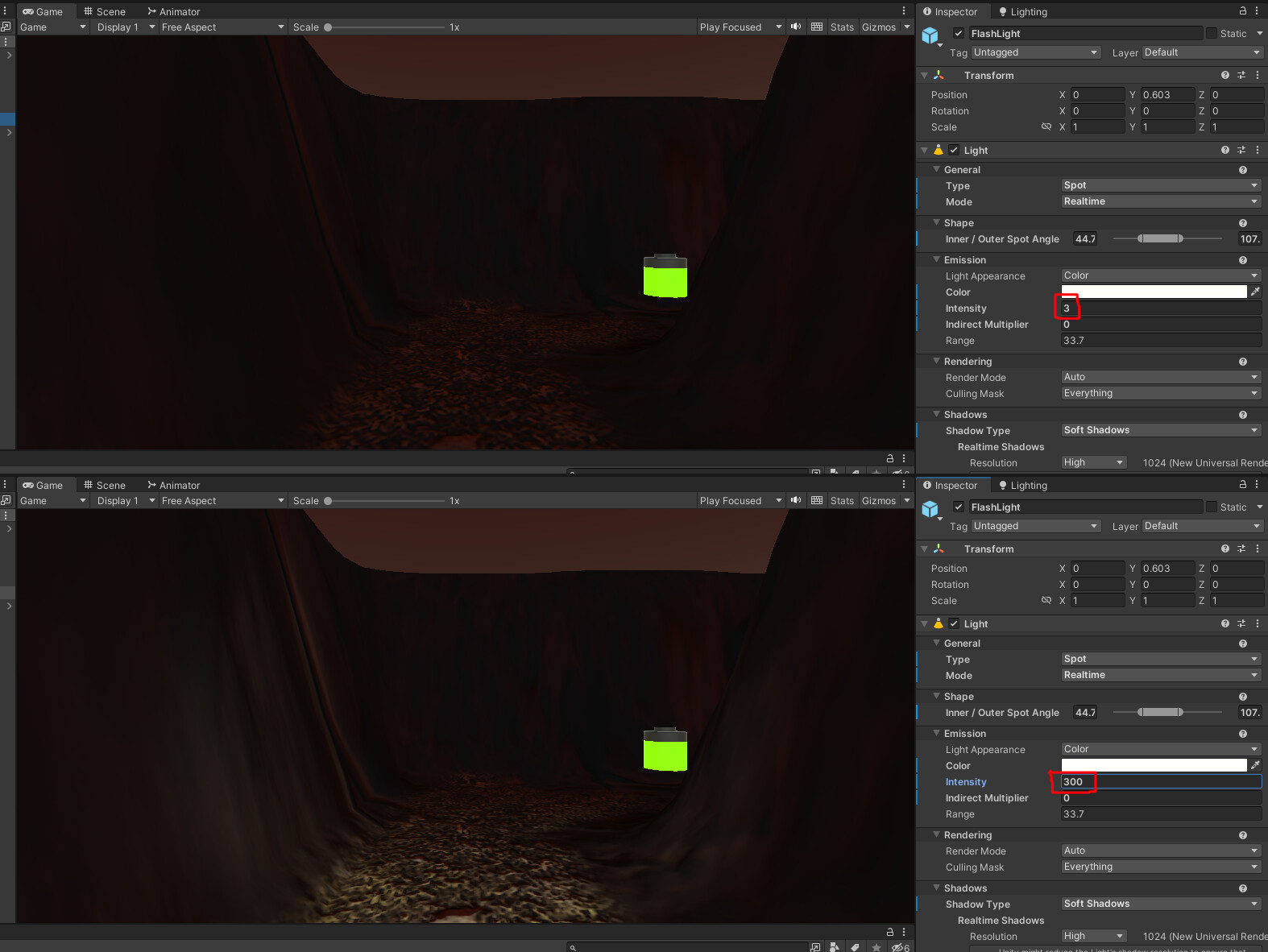 Spot Light Intensity issue after URP conversion - Getting Started - Unity Discussions