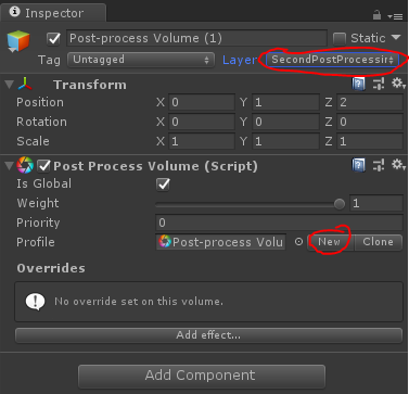 Is there a way to use two cameras with different post-processing settings? - Unity Engine ...