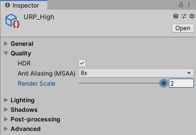 Setting Antialiasing in Universal Render Pipeline - Unity Engine - Unity Discussions