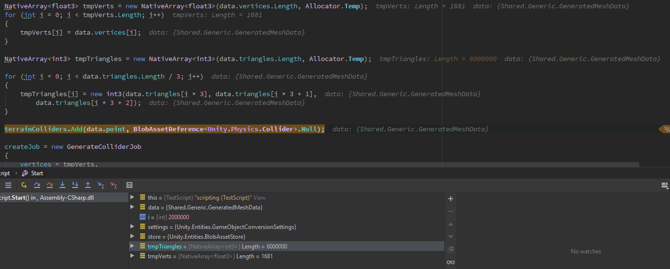 MeshCollider.Create freezes the game - Unity Engine - Unity Discussions