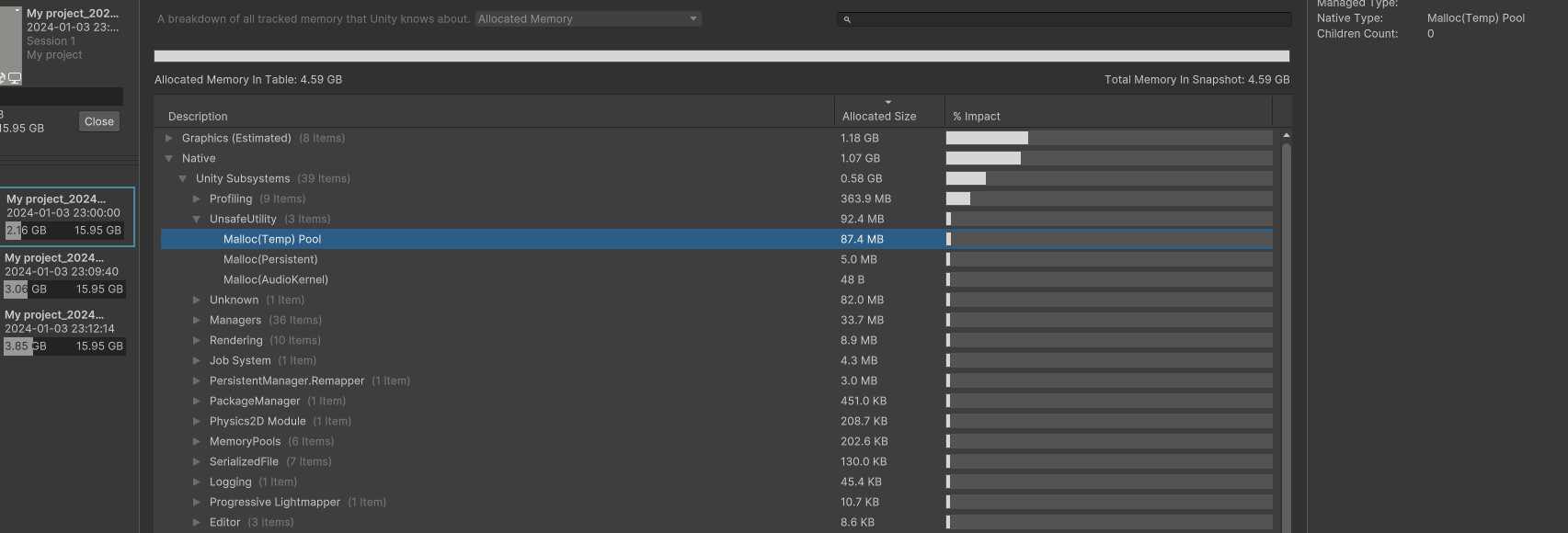 Malloc in Memory Profiler - Unity Engine - Unity Discussions