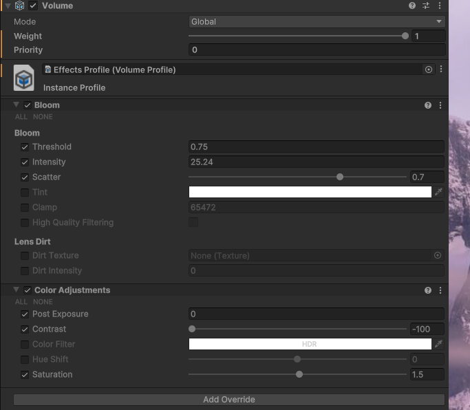 URP Color Adjustments Post Processing NOT WORKING - Unity Engine ...