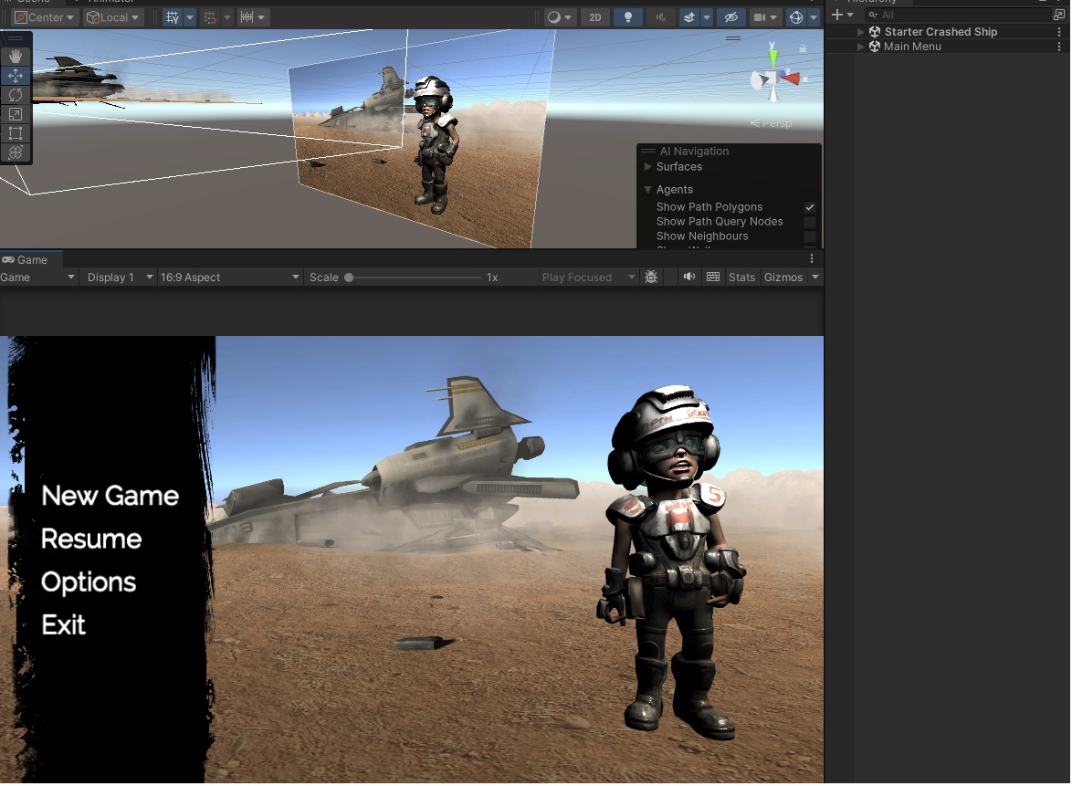 Light is changing in the editor when running the game and then switching to main menu.how to ...
