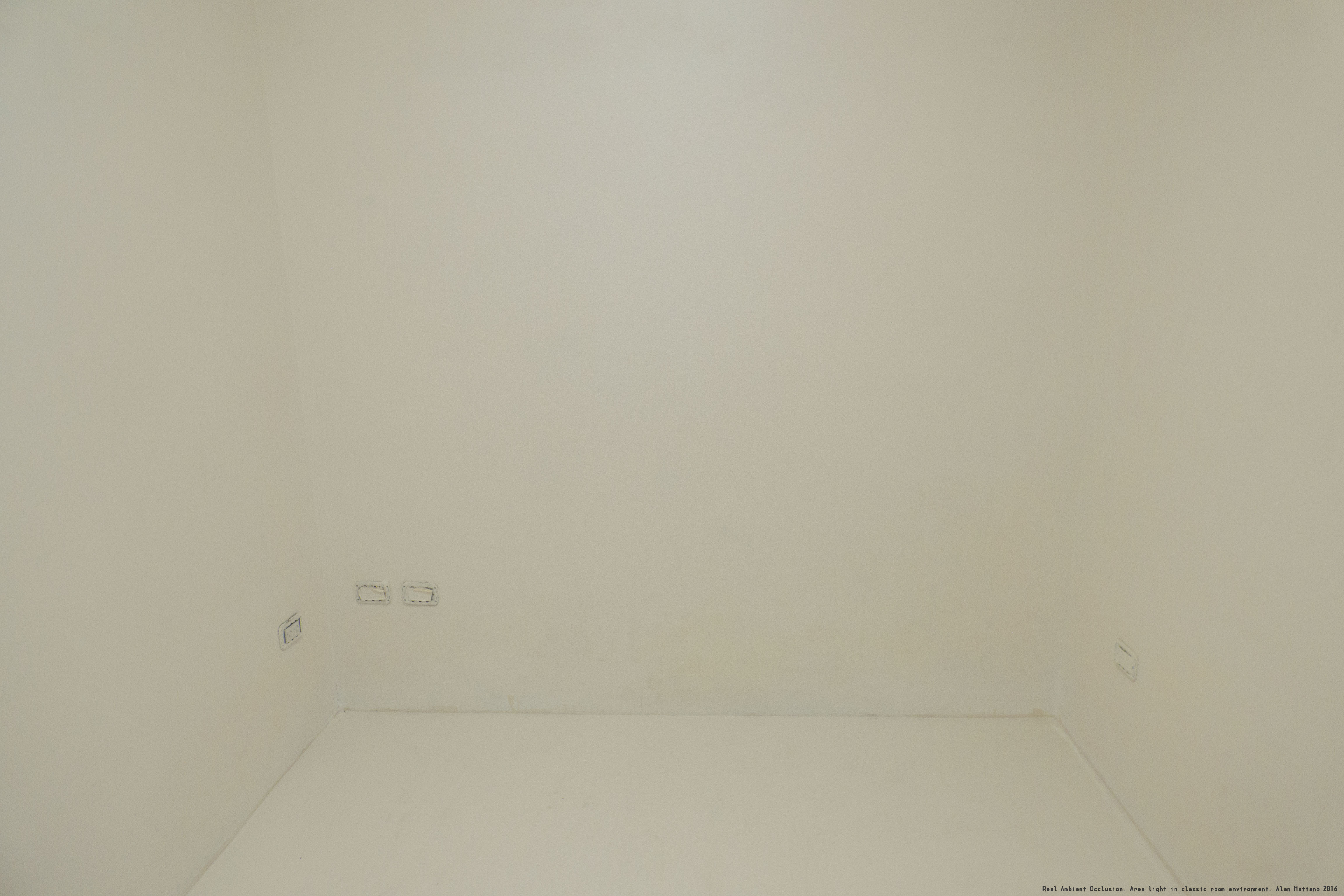 Real Ambient Occlusion and Radiosity (classic room representation ...