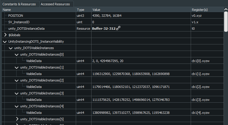 BRG mesh bounds: LoadDOTSInstancedData_MeshLocalBoundCenter & LoadDOTSInstancedData ...