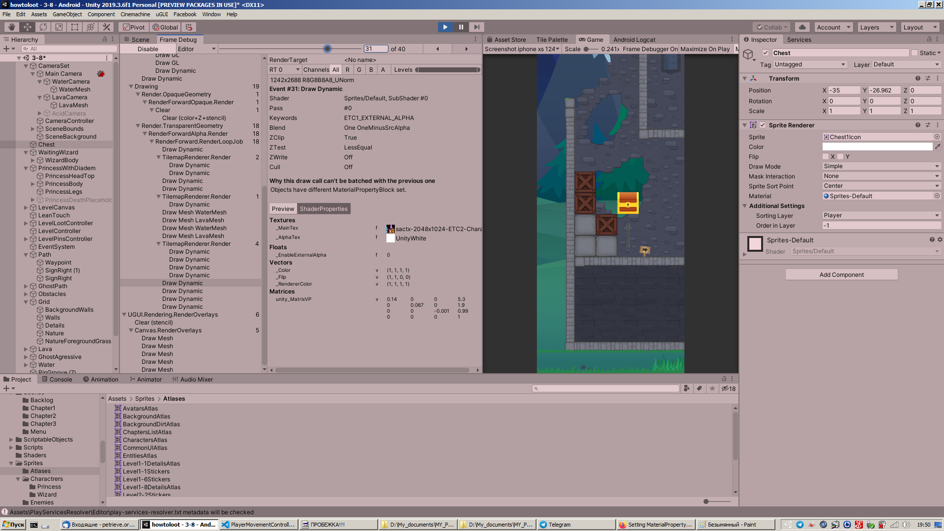 Sprites from same atlas - different draw calls - Unity Engine - Unity ...
