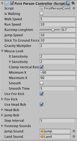 [Solved] Changing the mouse sensitivity of FPController - Unity Engine - Unity Discussions