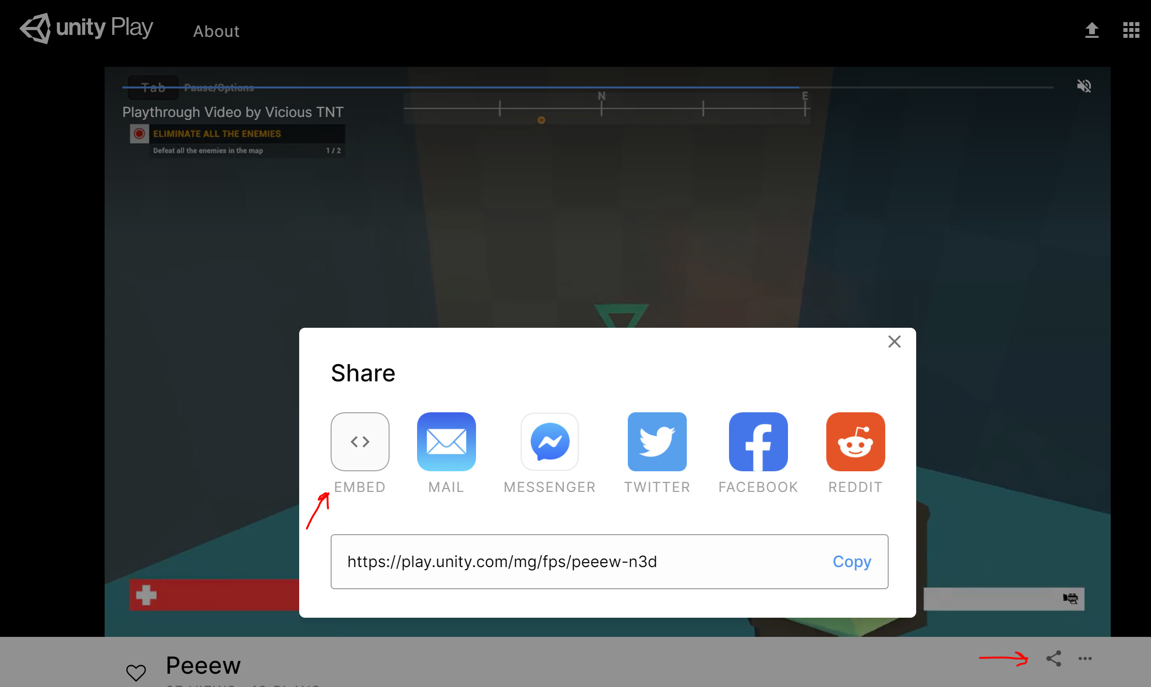 How can I make an embed code that looks exactly like on play.unity - Unity Engine - Unity ...