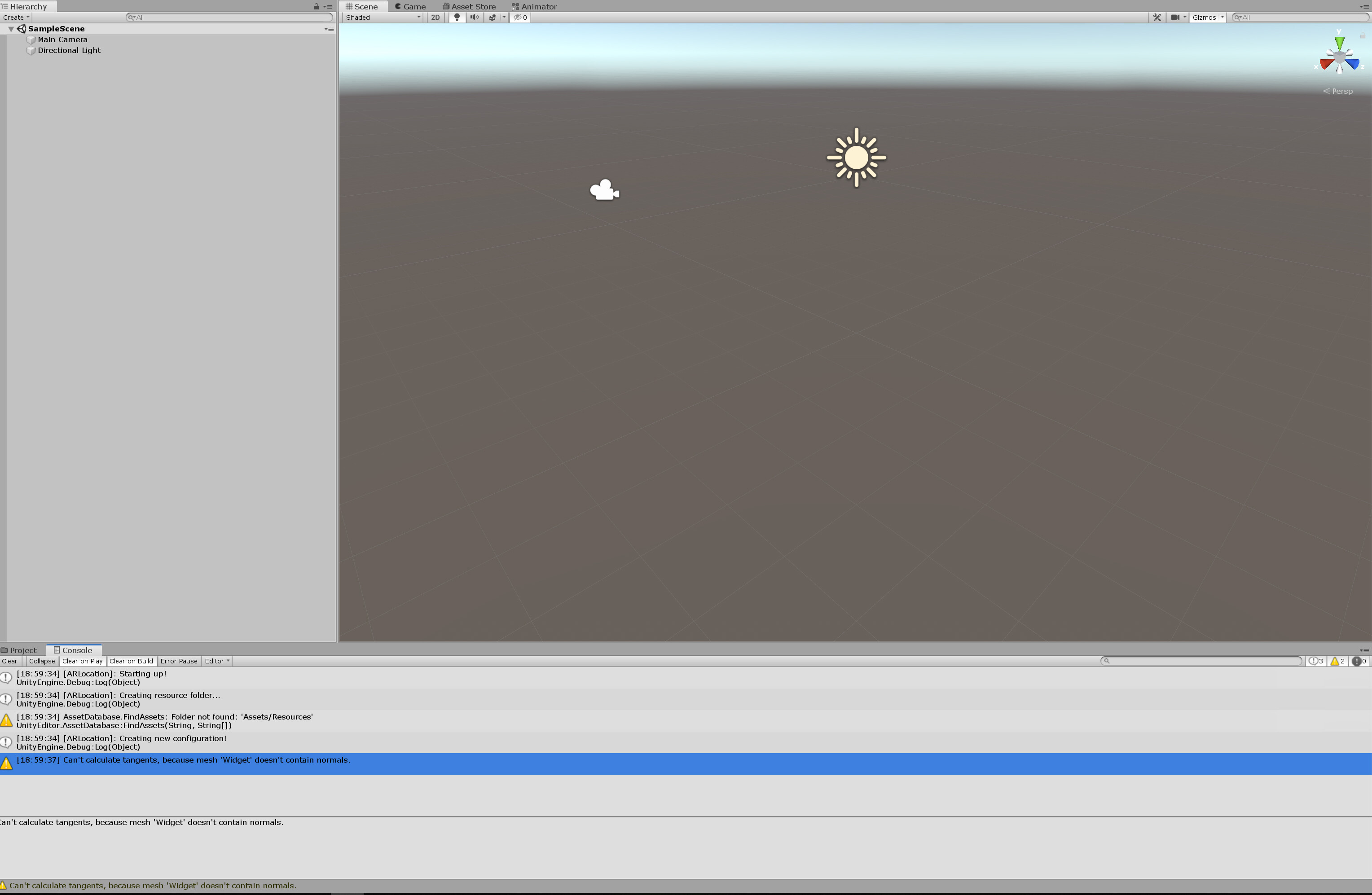 Can't calculate tangents - Getting Started - Unity Discussions