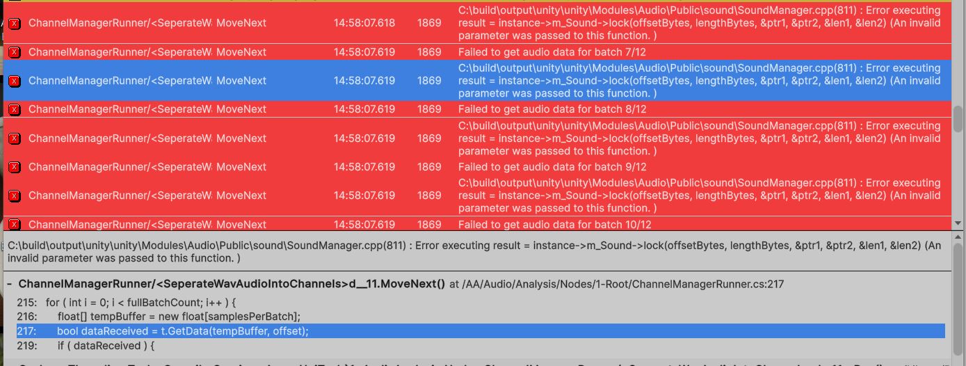 AudioClip.GetData can't access the latter half the audio on stereo clips when batched. - Unity ...