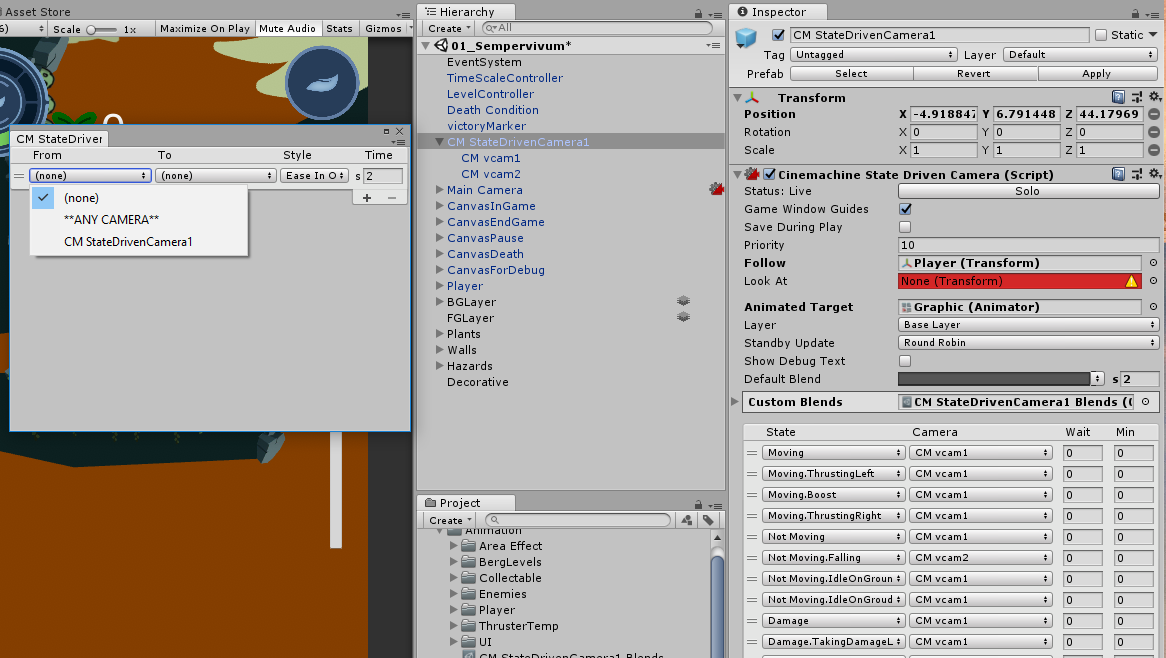 Custom Blends in Cinemachine State driven - Unity Engine - Unity Discussions