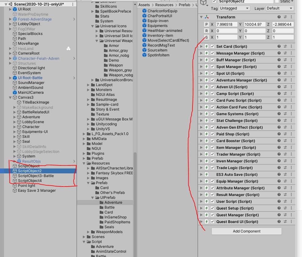 How consist of script object at scene? - Unity Engine - Unity Discussions