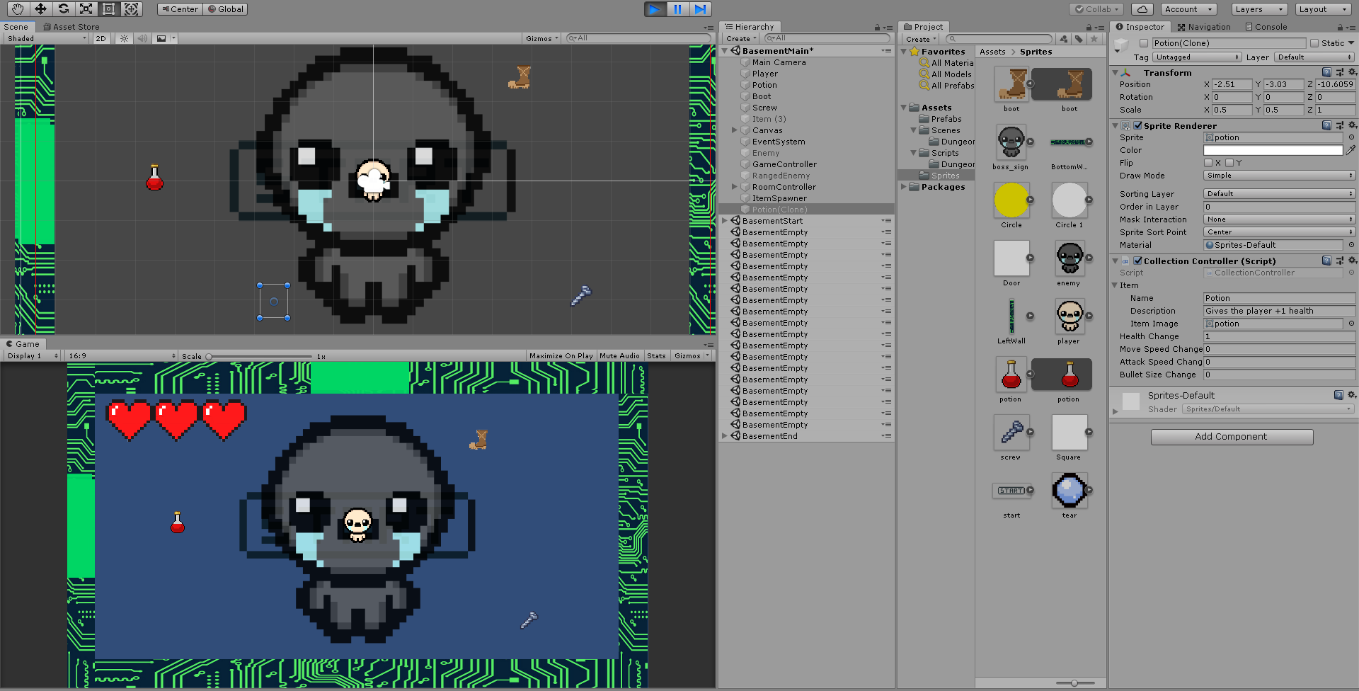 Newly rendered sprite of item not visible in game - Unity Engine - Unity Discussions