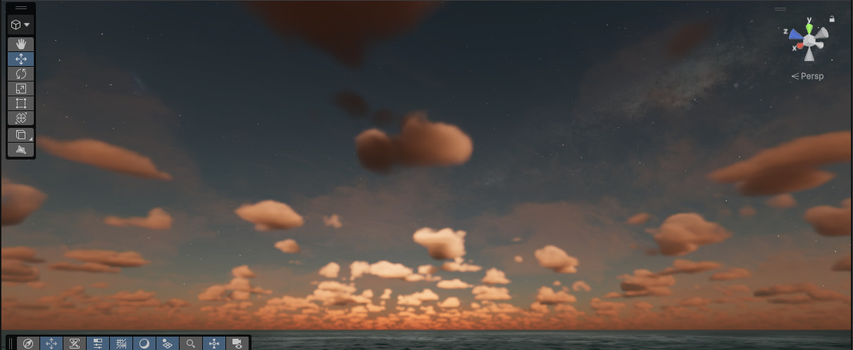 Volumetric Clouds are lit on the side of the sky opposite to the sun ...