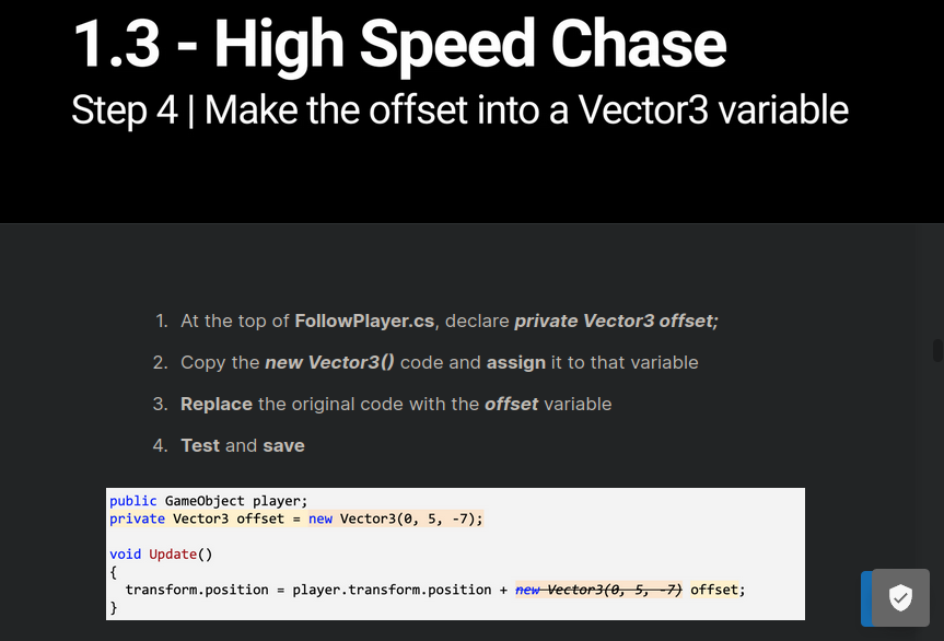 Camera Follow Player Script Determining The Offset Unity Engine Unity Discussions