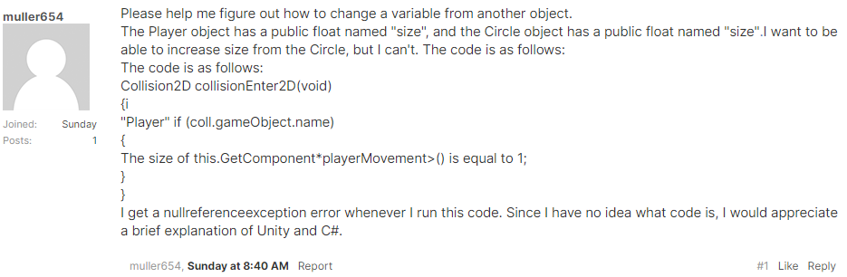 access variable - Getting Started - Unity Discussions