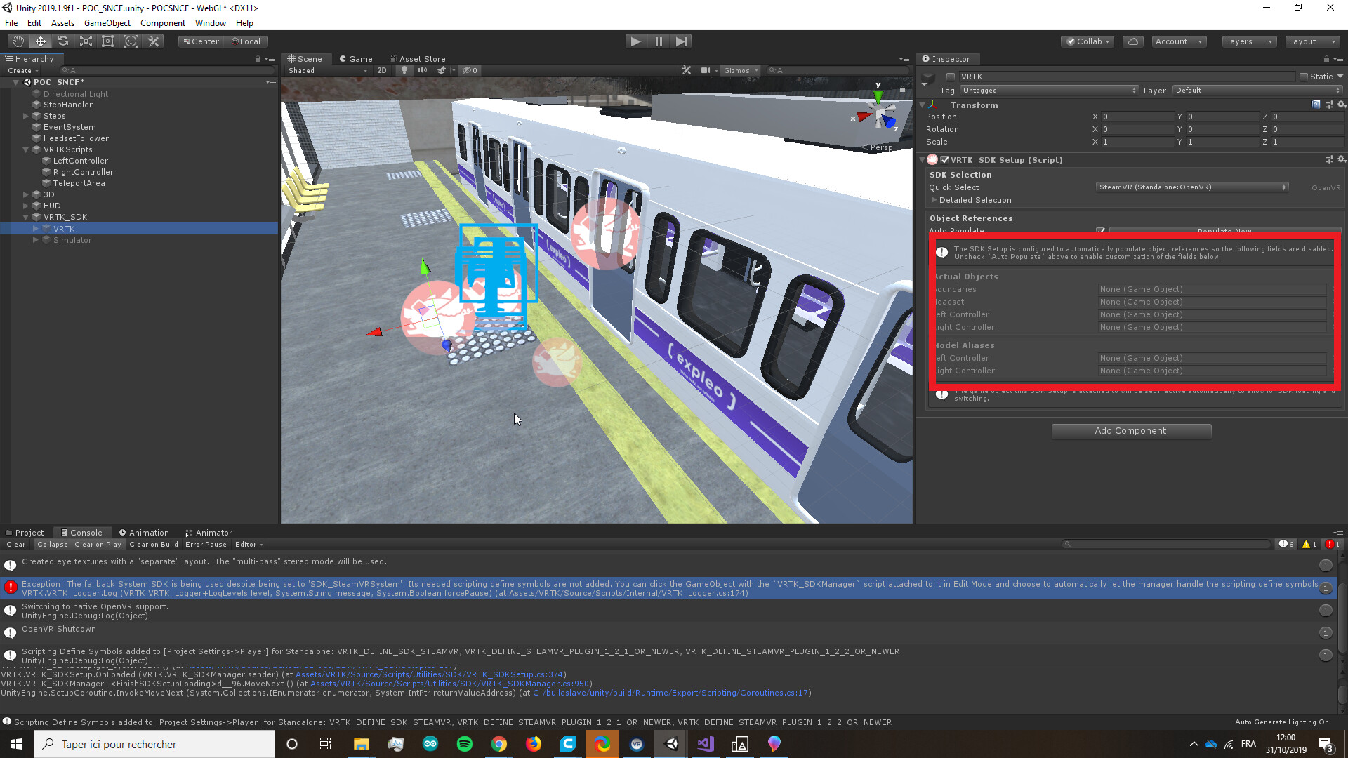 Problem With Vrtk Sdk Manager Define Symbols Unity Engine Unity Discussions 5511