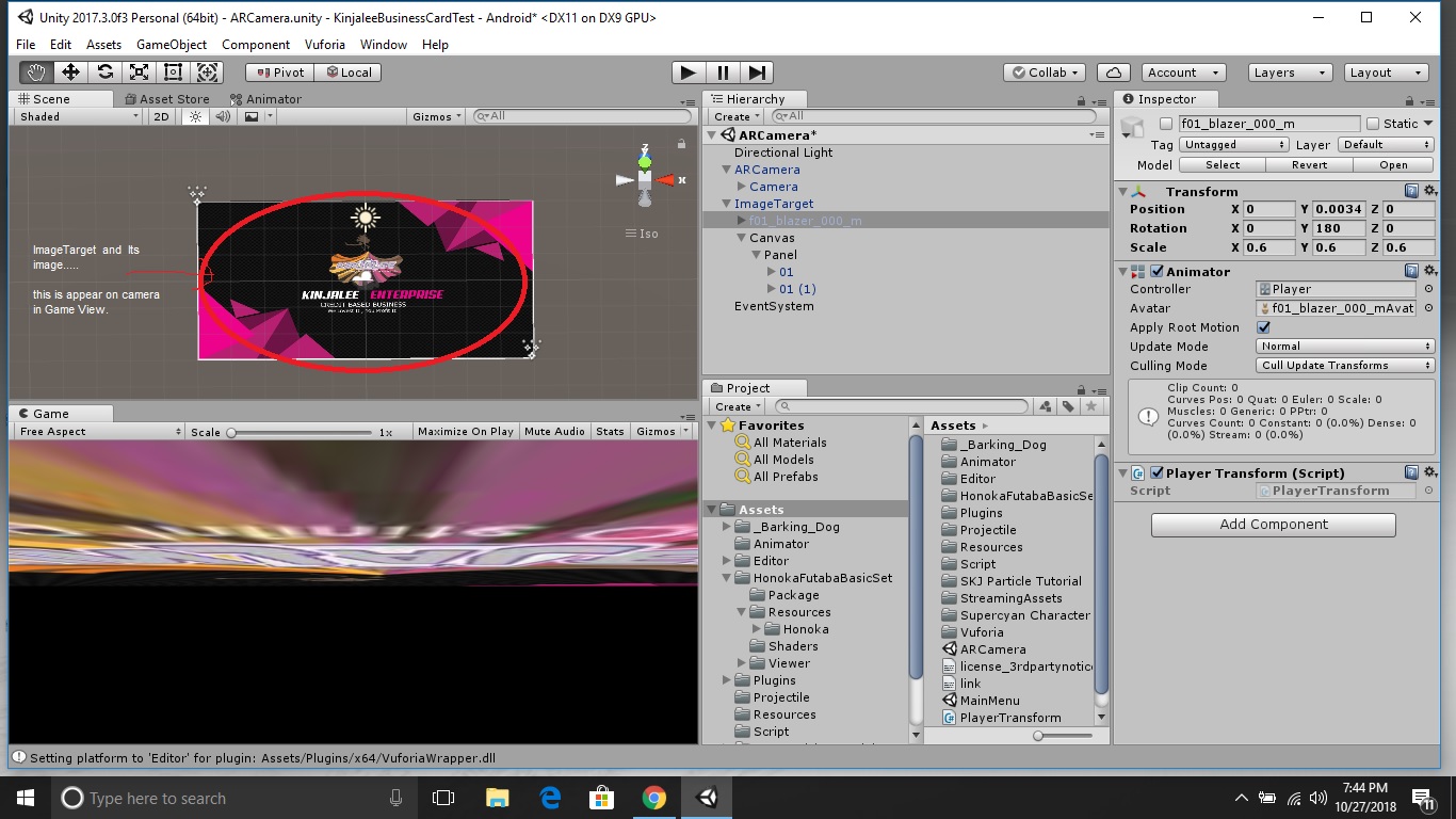UI SET ACTIVE WITH IMAGE TARGET - Unity Engine - Unity Discussions