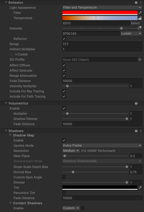 HDRP Shadow shaking after lightData.EnableShadows(false) then lightData.EnableShadows(true ...