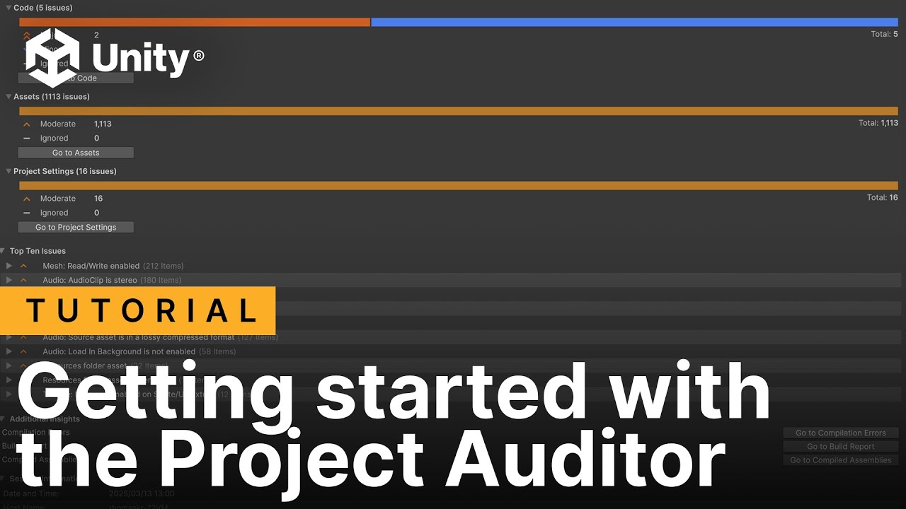 Introducing Unity Project Auditor: a tool to help you optimize your Unity projects! - Unity ...