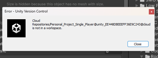Version Control - My project is not "in a workspace" anymore, why? UVC stopped working. How to ...