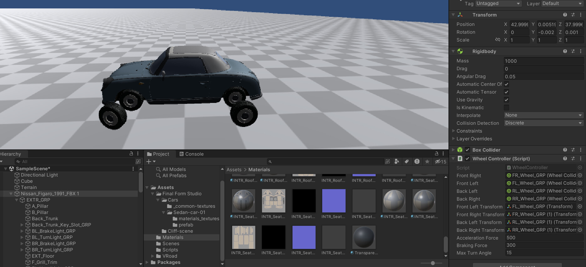 Front wheels of car not turning - Unity Engine - Unity Discussions