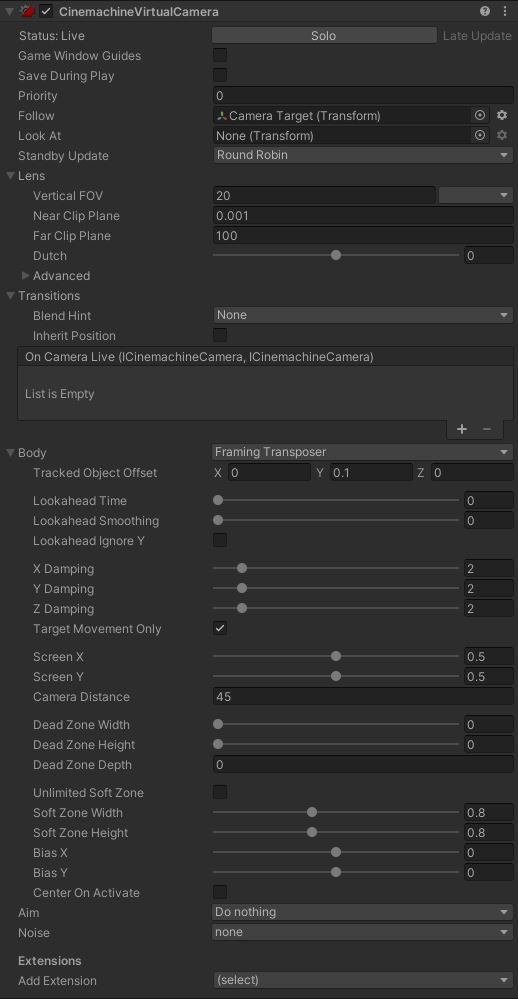 Cinemachine Raycasts incorrect when Framing Transposer is moving - Unity Engine - Unity Discussions