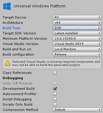 Compiling in VisualStudio after building in Unity with Vuforia included - Unity Engine - Unity ...