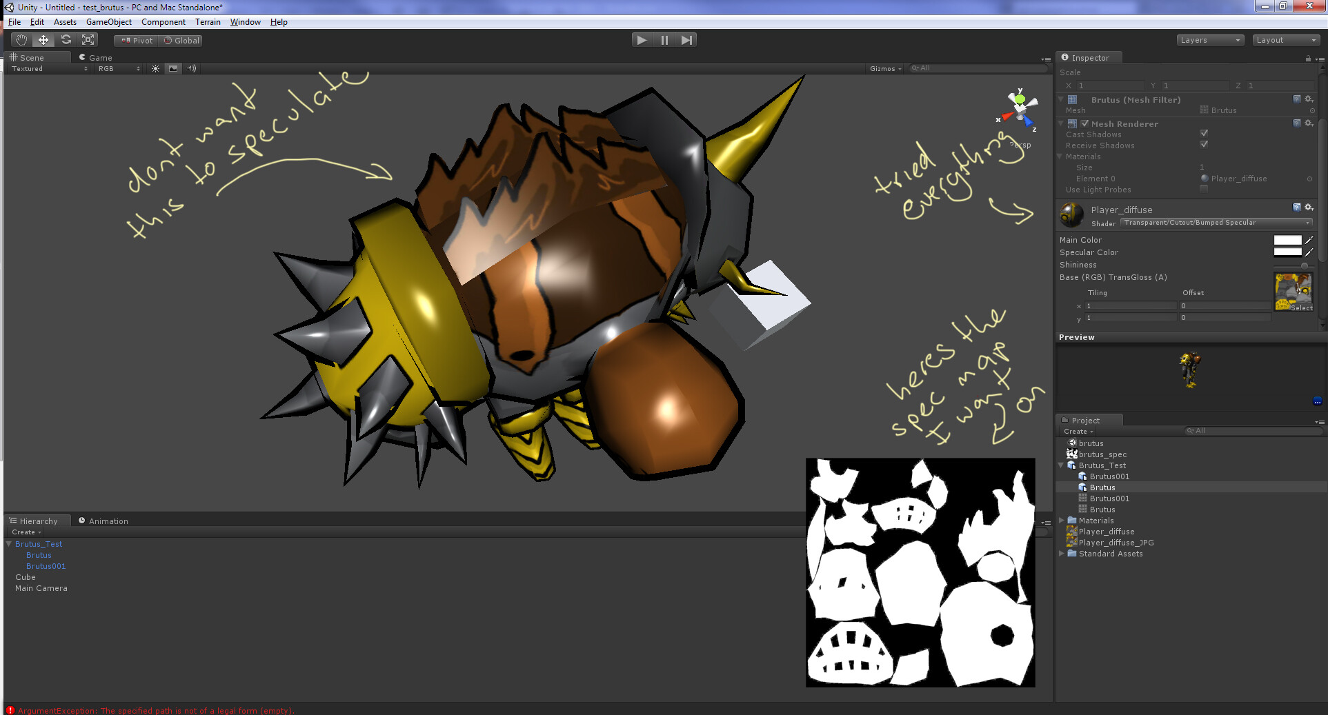 Specular MAP on a Diffuse Map - Unity Engine - Unity Discussions