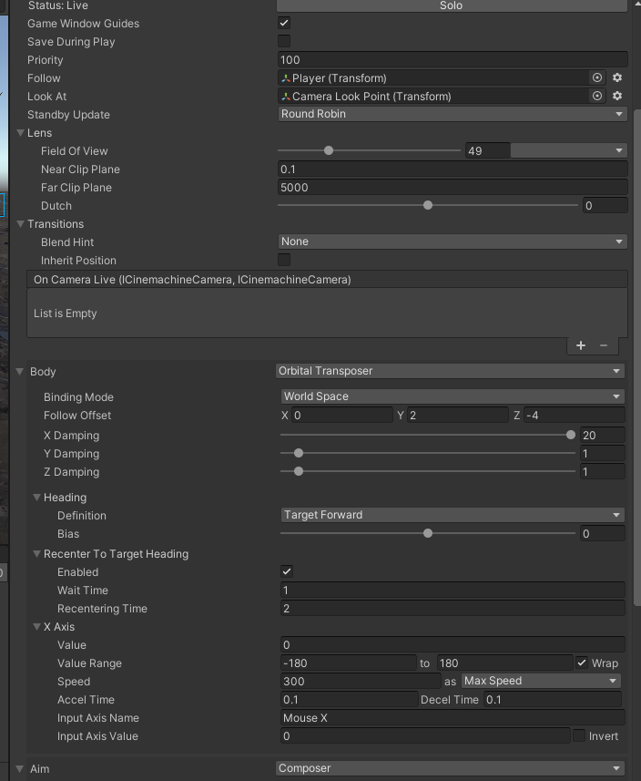 Cinemachine VCam look up and down - Unity Engine - Unity Discussions