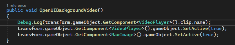 SetActive doesn't Activate my video player and raw image components ...