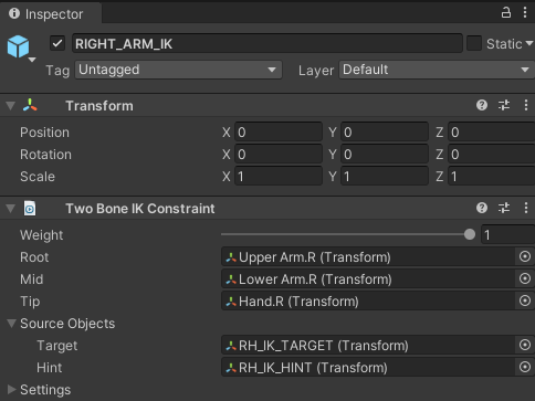 Changing two bone IK target at runtime gives many warnings - Unity ...