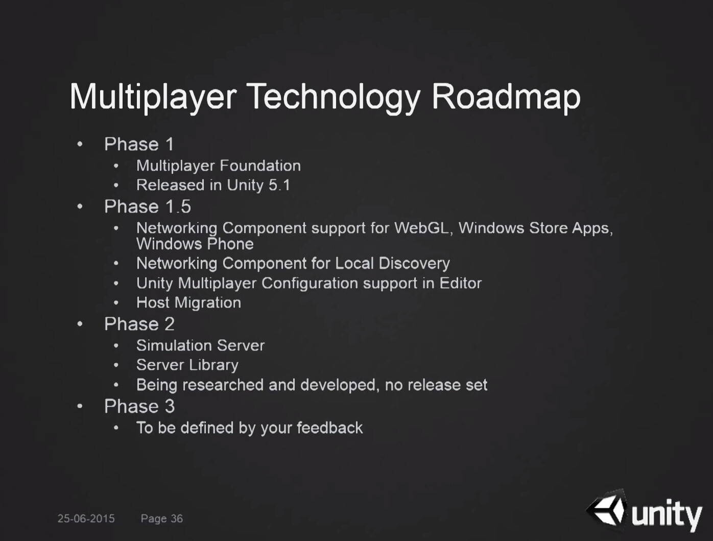 State of UNET - Unity Engine - Unity Discussions