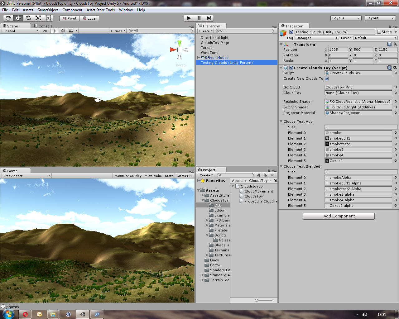 NEW CloudsToy for Unity 5. Volumetric Clouds in Unity for free. - Page ...