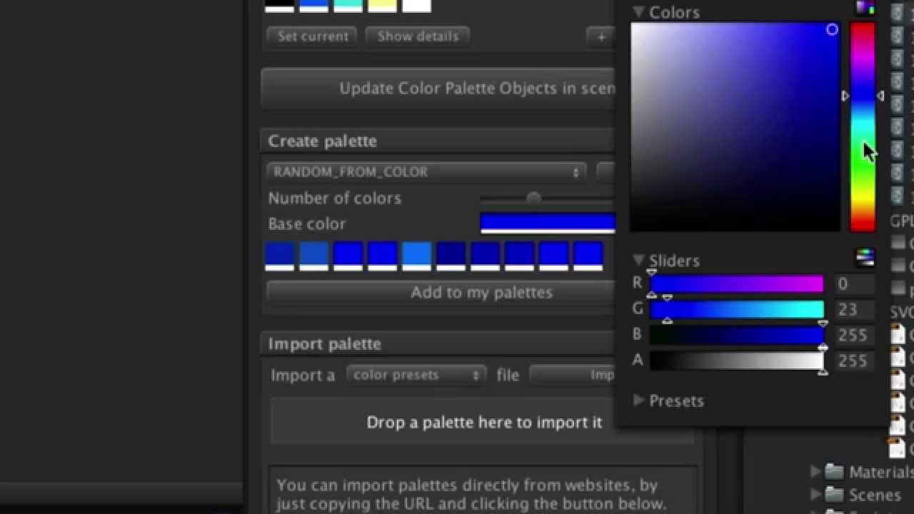 Color Palette - Manage all your color palettes directly inside Unity ...