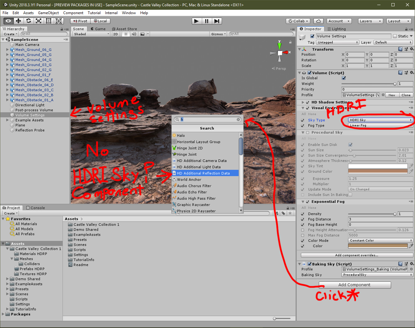 HDRI Sky component not listed? - Unity Engine - Unity Discussions