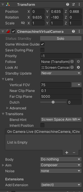 Virtual Camera Rotation Blending Not Working - Unity Engine - Unity Discussions