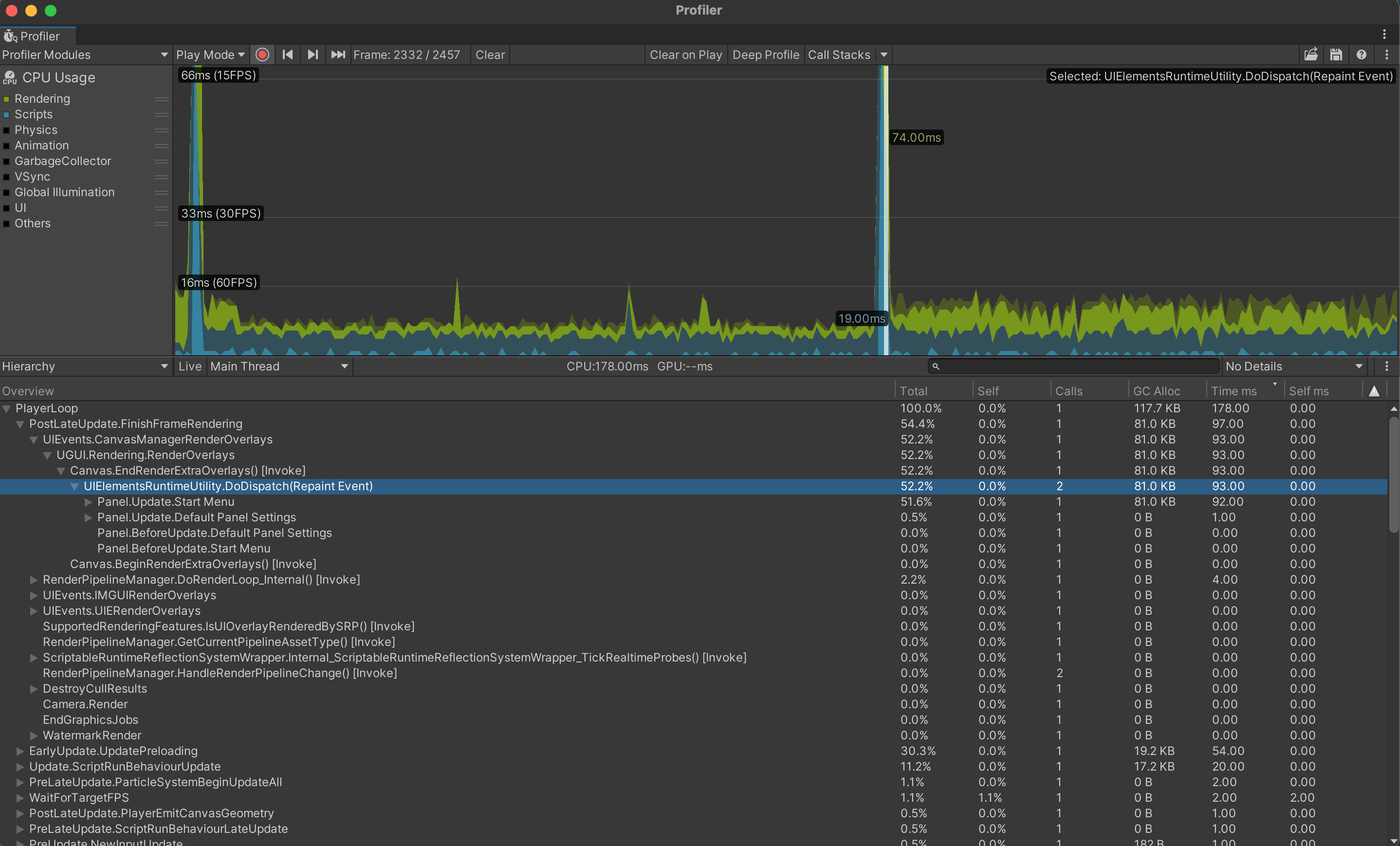 Uitoolkit Long Startup Times Unity Engine Unity Discussions