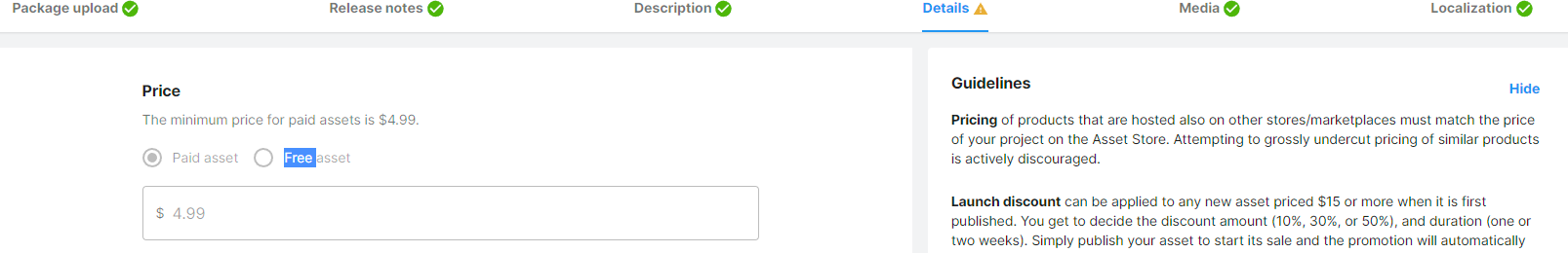 Publisher portal won't let me publish my asset - Unity Engine - Unity ...