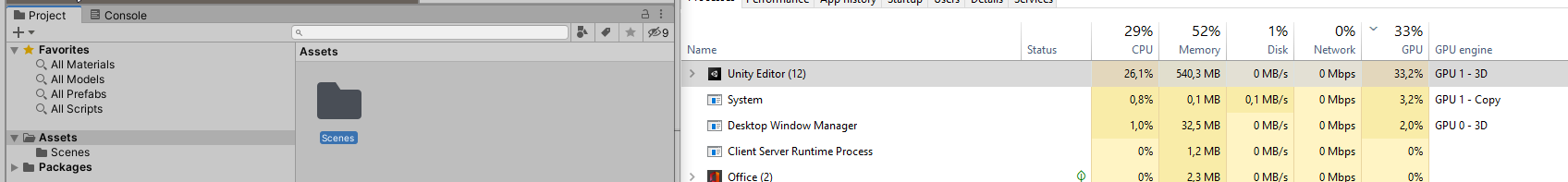 High Cpu And Gpu Utilization In Inspector Tab Unity Engine Unity 7899